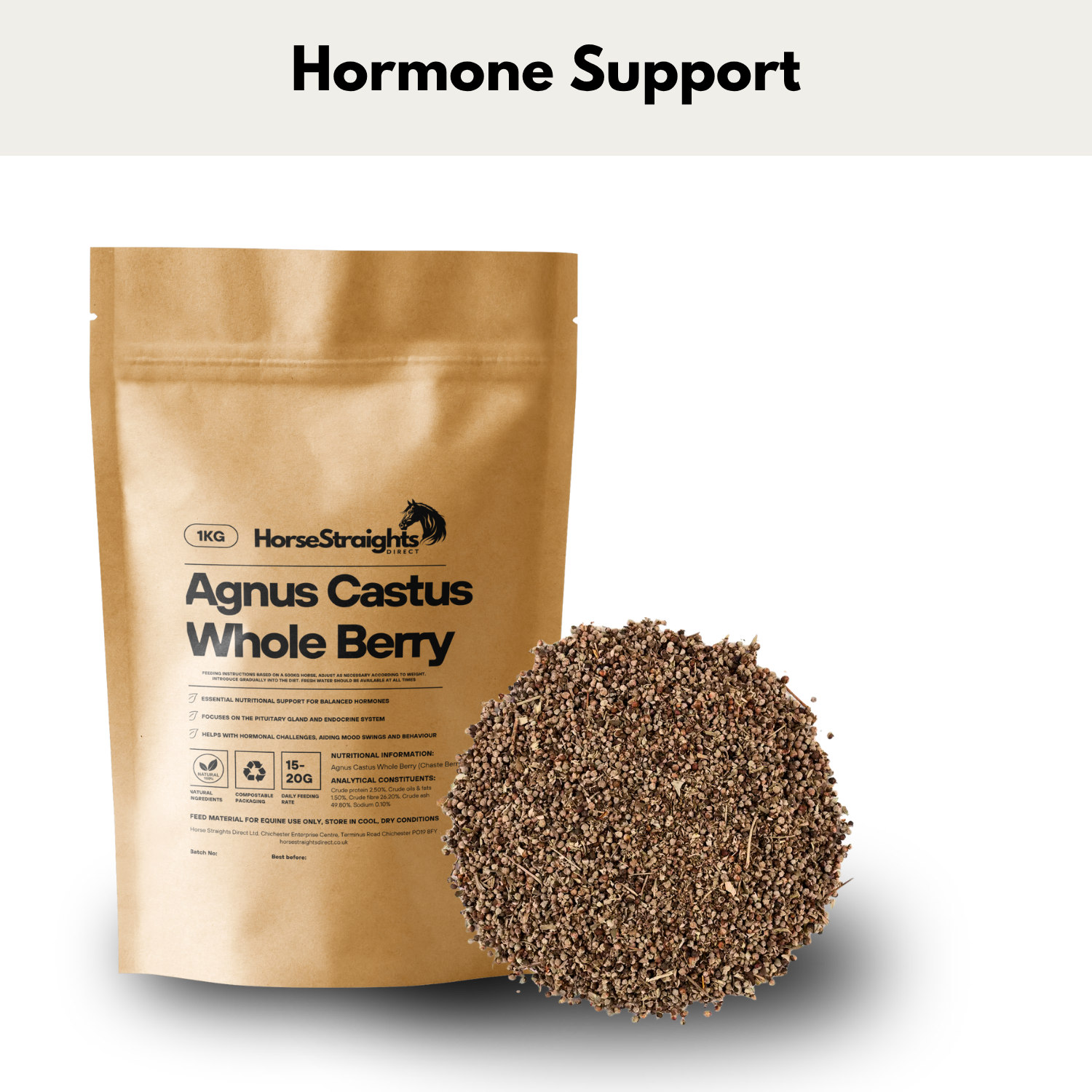 Agnus Castus - Chaste Tree - Whole Berry – Horse Straights Direct