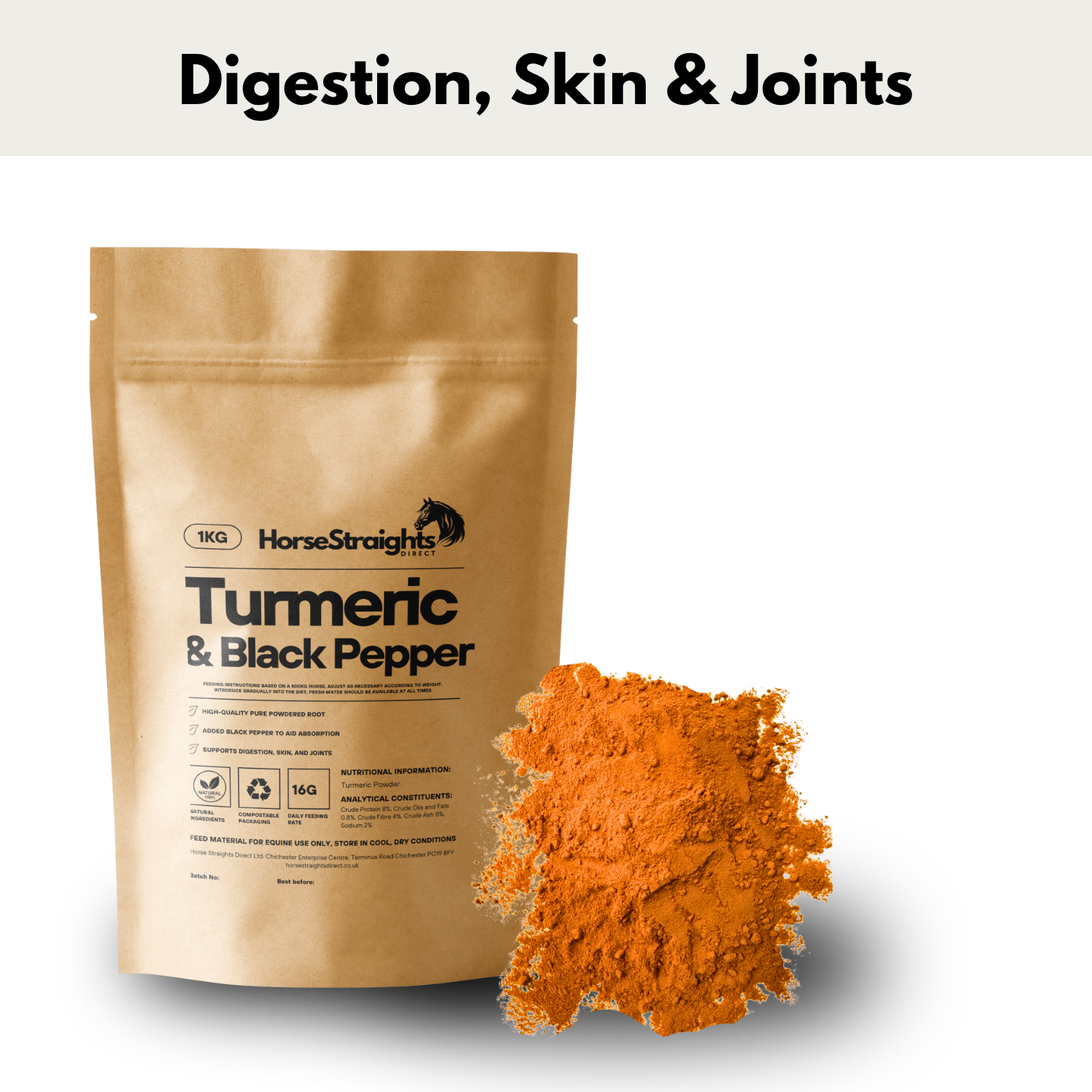 Turmeric with Black Pepper – Horse Straights Direct